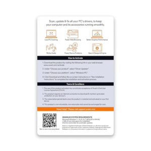 Avast Driver Updater – 1 User, 1 Year License | Windows | Subscription ...